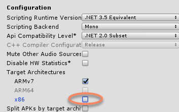 Android 工程配置 — EasyAR Sense Unity Plugin 4.2.0 文档
